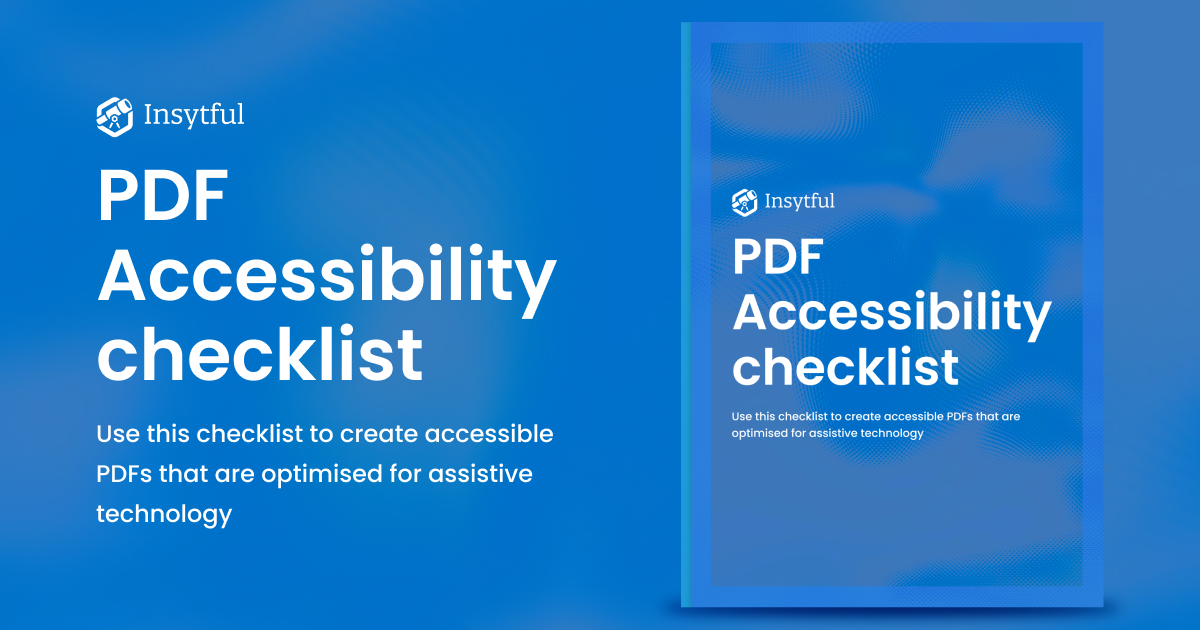 PDF accessibility checklist: How to create accessible PDFs